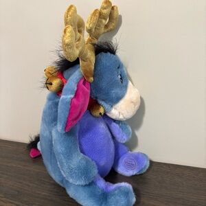 Disney | Toys | Disney Blue And Gold Stuffed Eeyore Plush With Red ...
